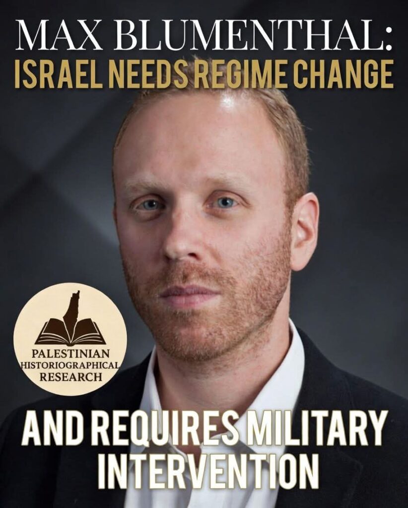 VIDEO:“It’s Israel that needs regime change” — says Max Blumenthal